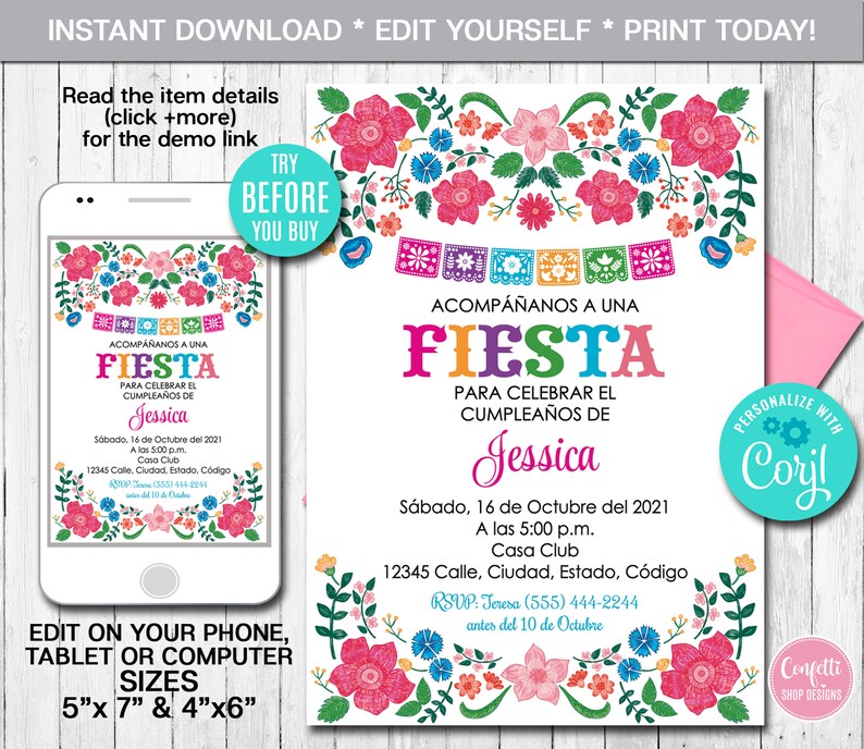 Editable Mexican Water Bottle Labels, Fiesta Mexican Party, Mexican ...