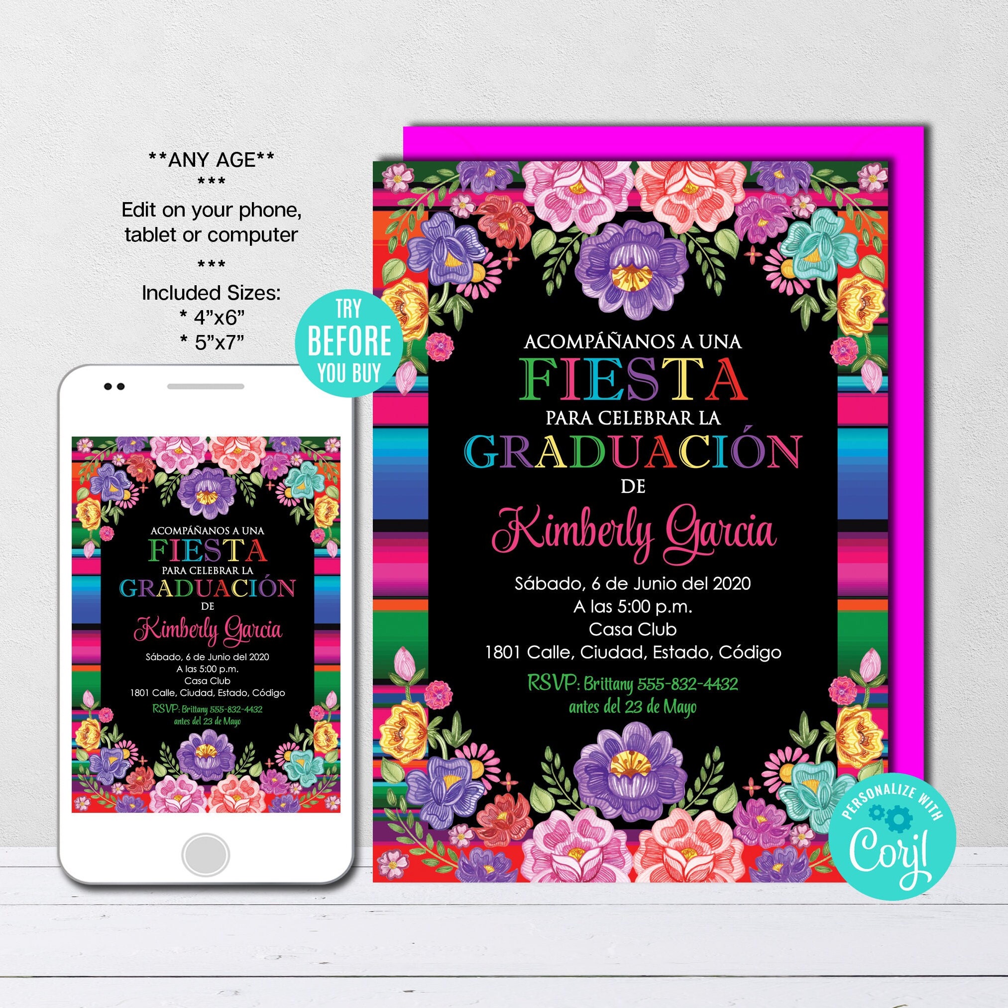 Preschool Graduation Invitations In Spanish