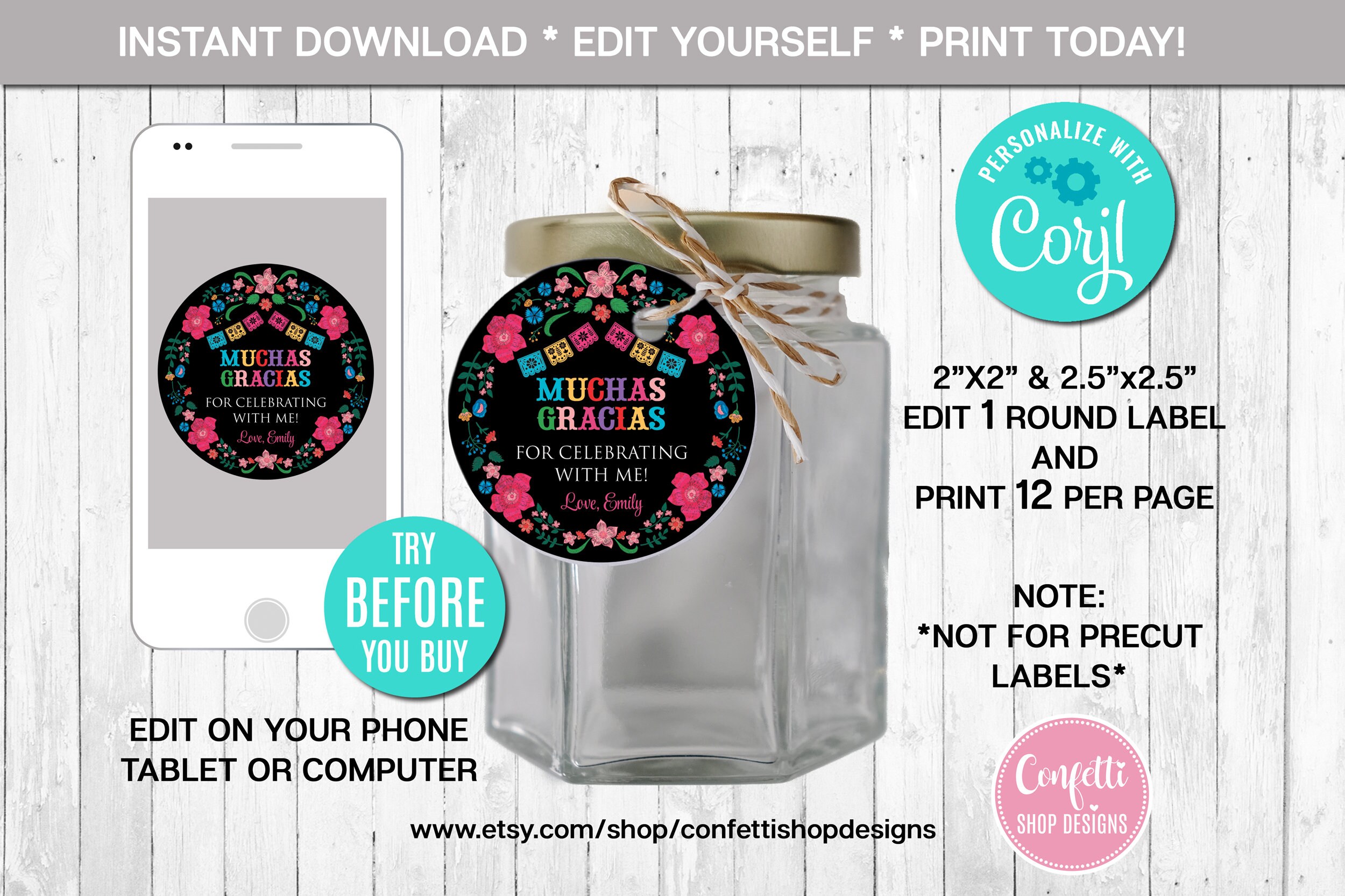 Editable Mexican Water Bottle Labels, Fiesta Mexican Party, Mexican ...