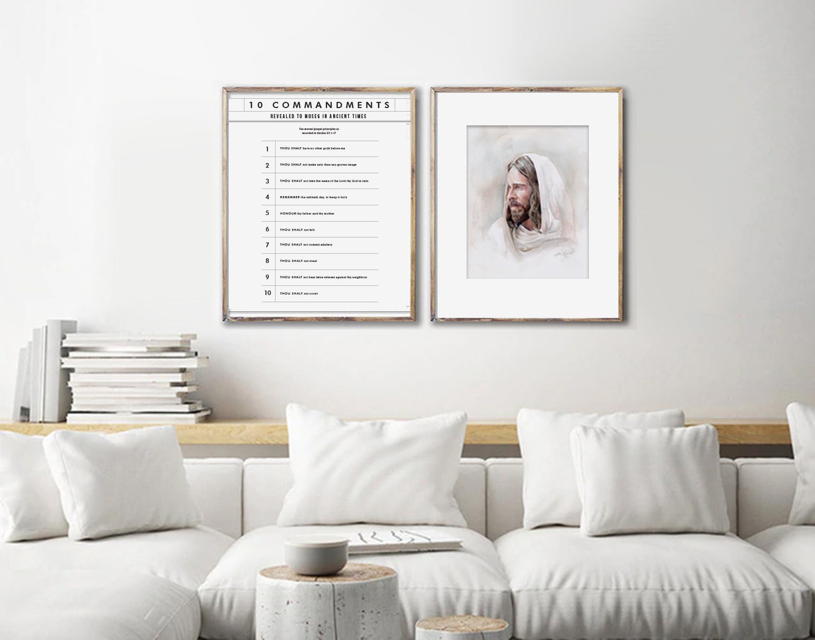 10 Commandments Printable Ten Commandments Bible Typographic | Etsy