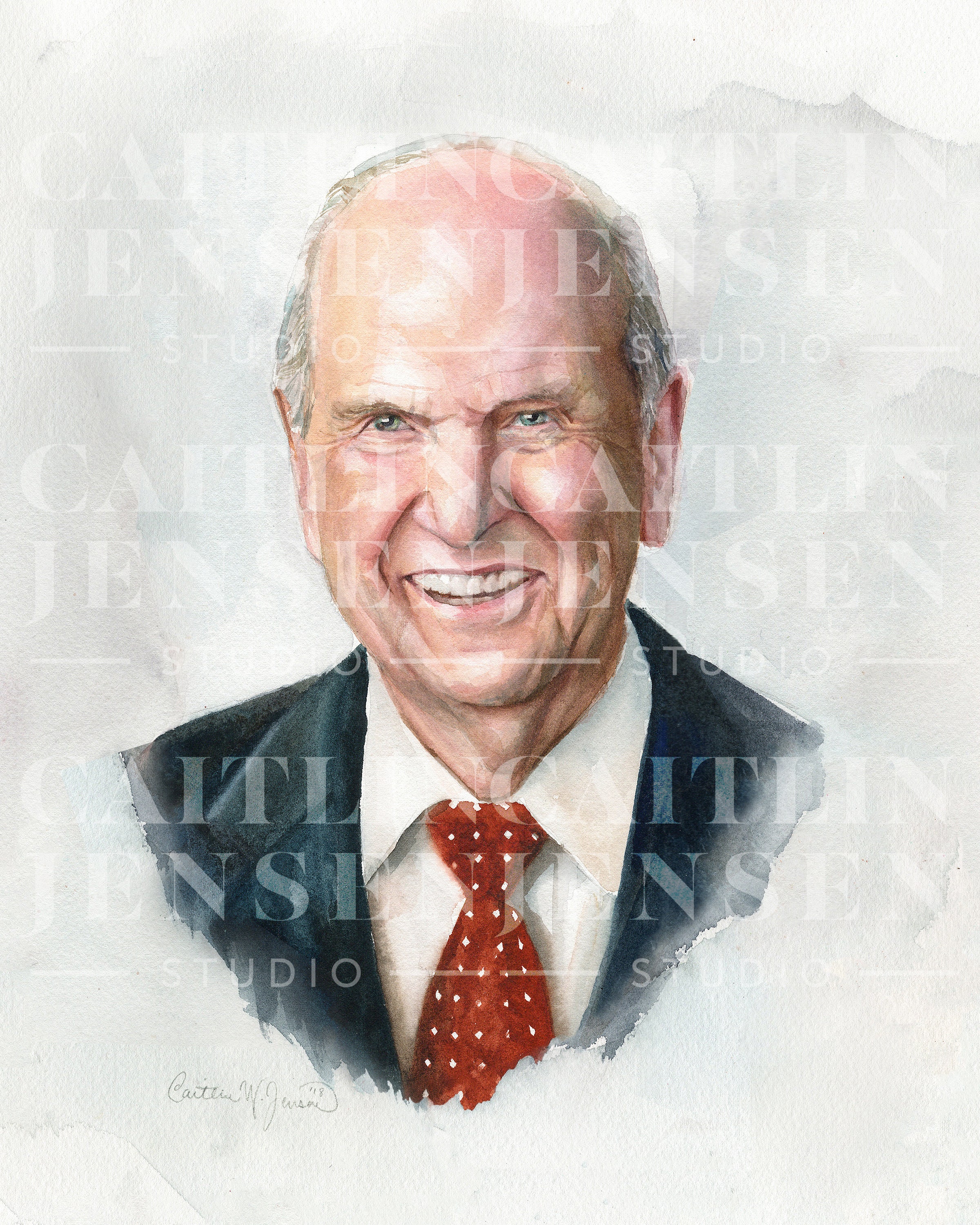 Retrato de Russell M. Nelson Profeta Conferencia General | Etsy