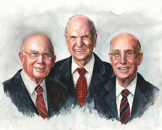 First Presidency Painting LDS General Conference LDS Art | Etsy
