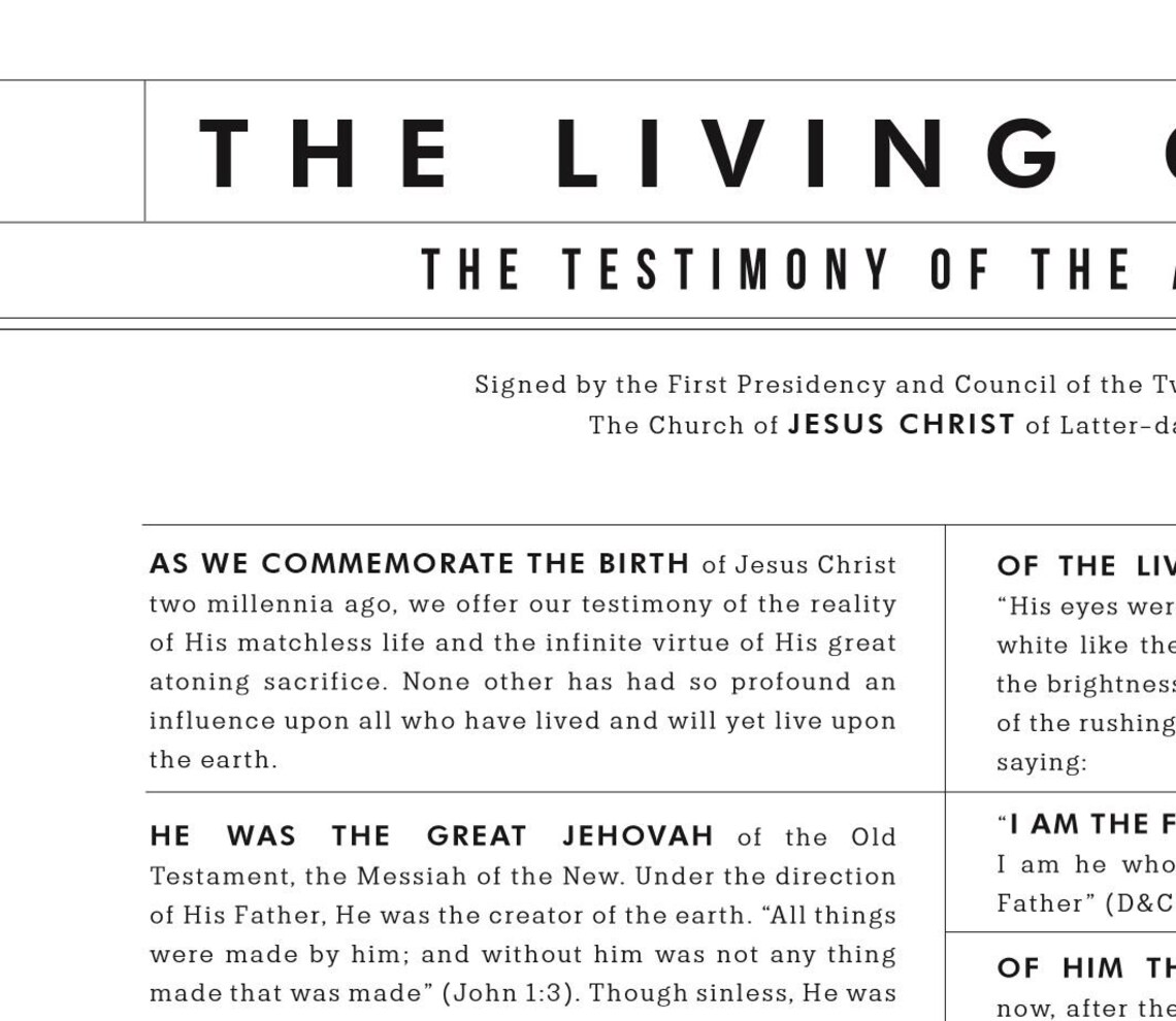 The Living Christ Printable | Etsy