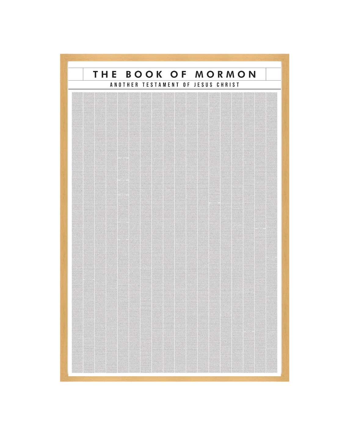 The Book of Mormon Text as Art Poster Full Book on the Wall - Etsy