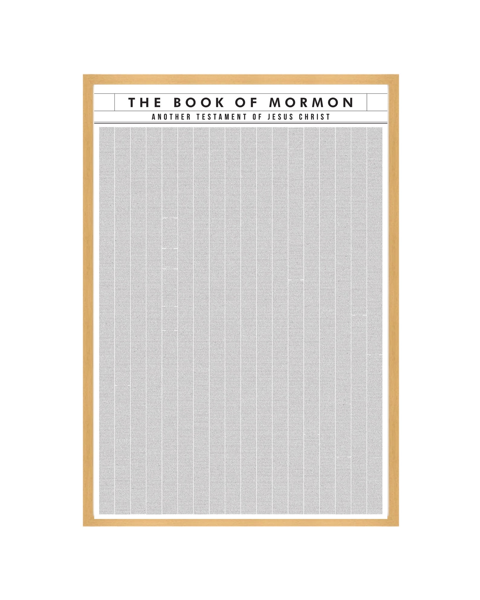 The Book of Mormon Text as Art Poster, Full Book on the Wall - Etsy