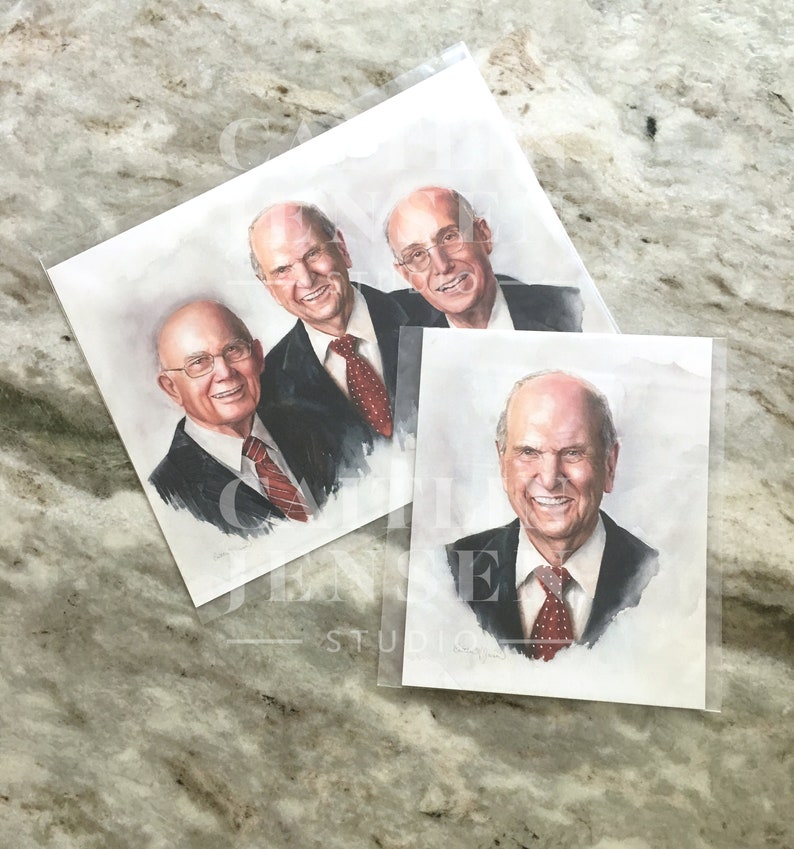Retrato de Russell M. Nelson Profeta Conferencia General - Etsy España