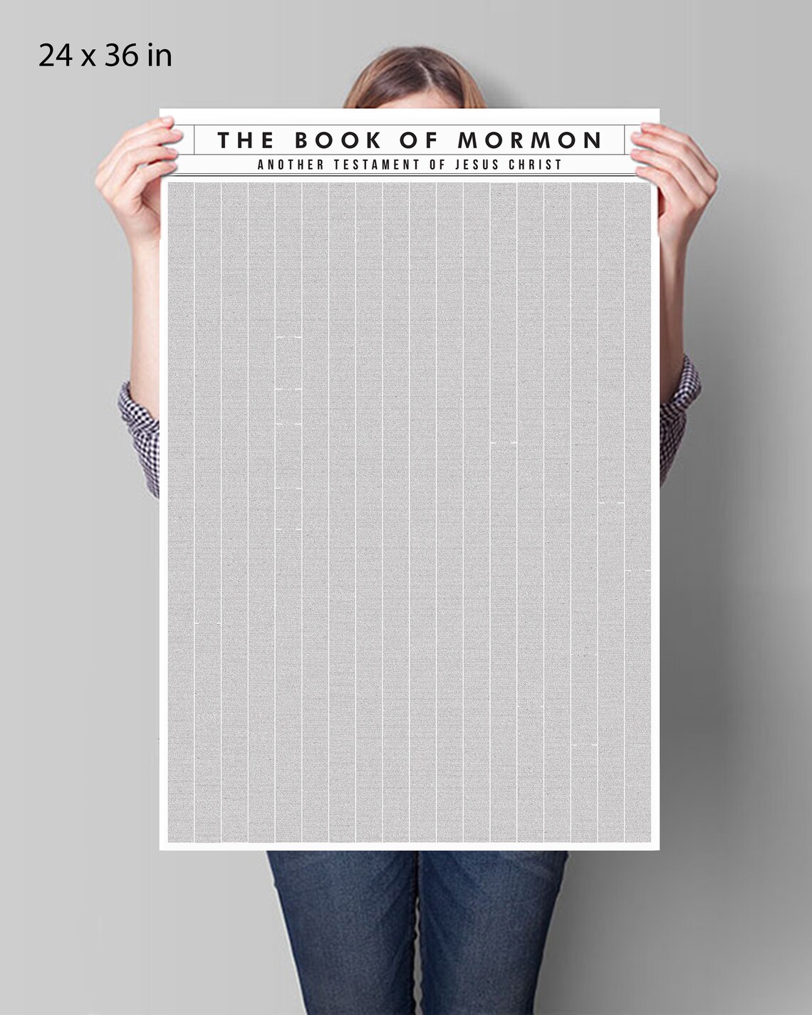 The Book of Mormon Text as Art Poster, Full Book on the Wall - Etsy