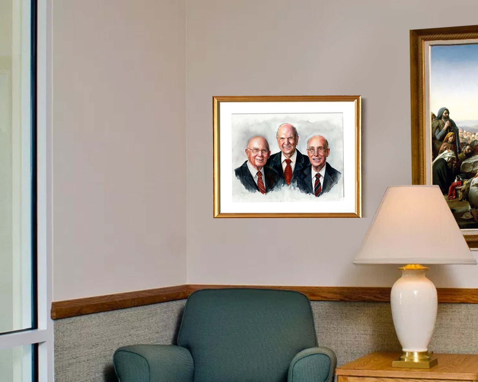 First Presidency Painting, LDS General Conference, LDS Art, Watercolor ...