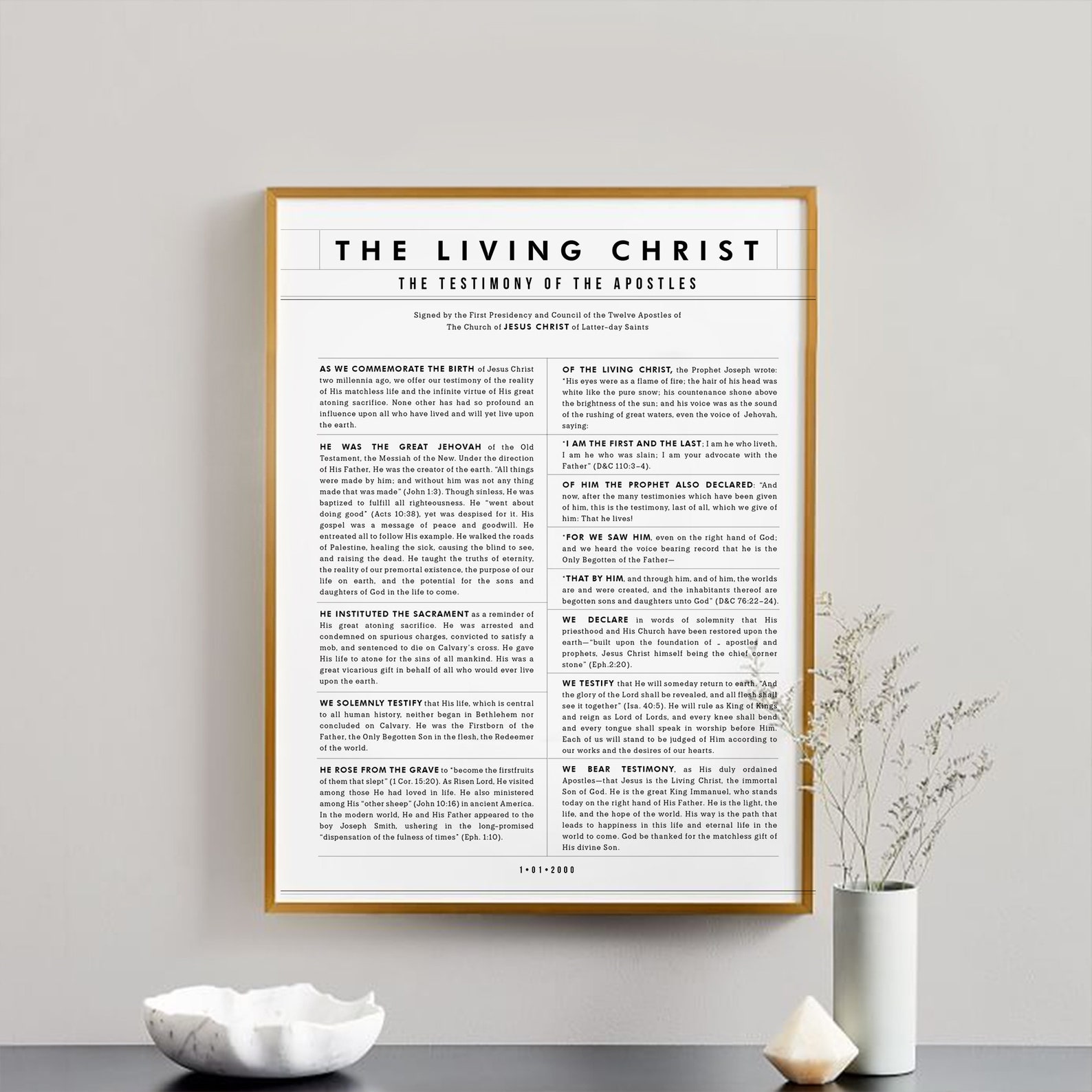 The Living Christ Printable | Etsy