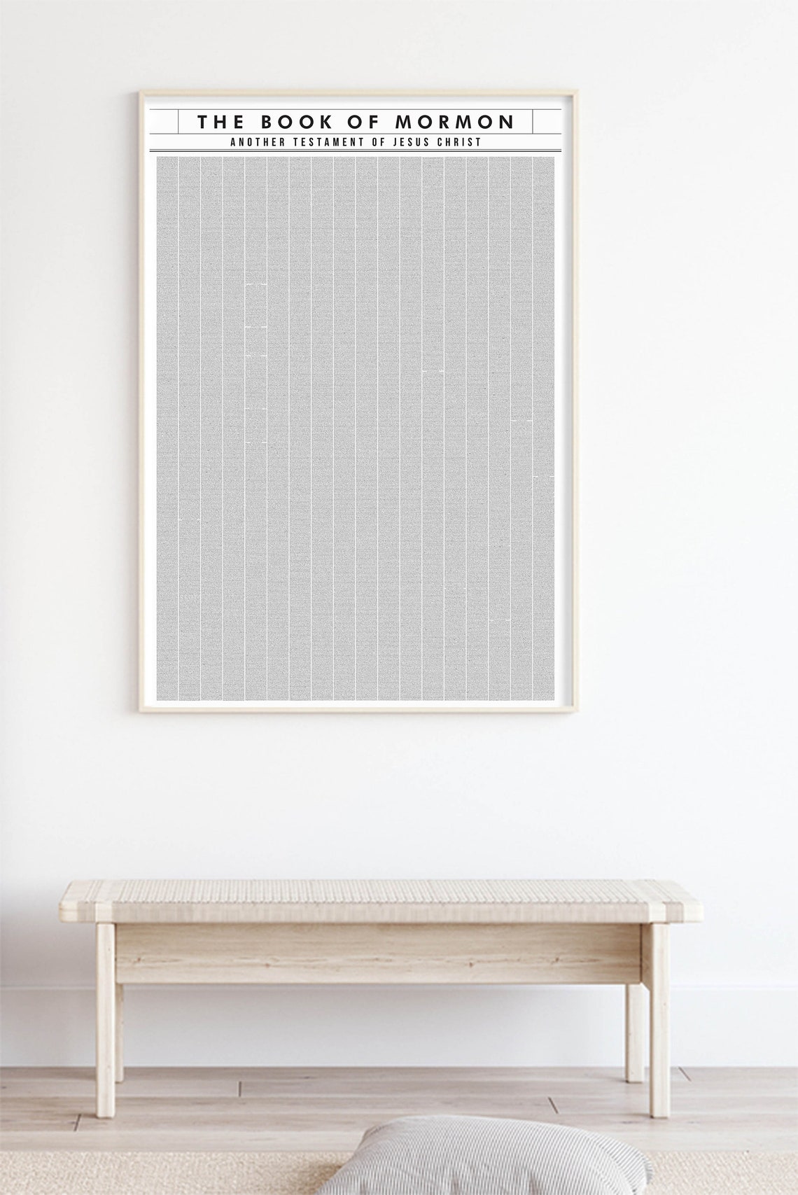 The Book of Mormon Text as Art Poster Full Book on the Wall - Etsy