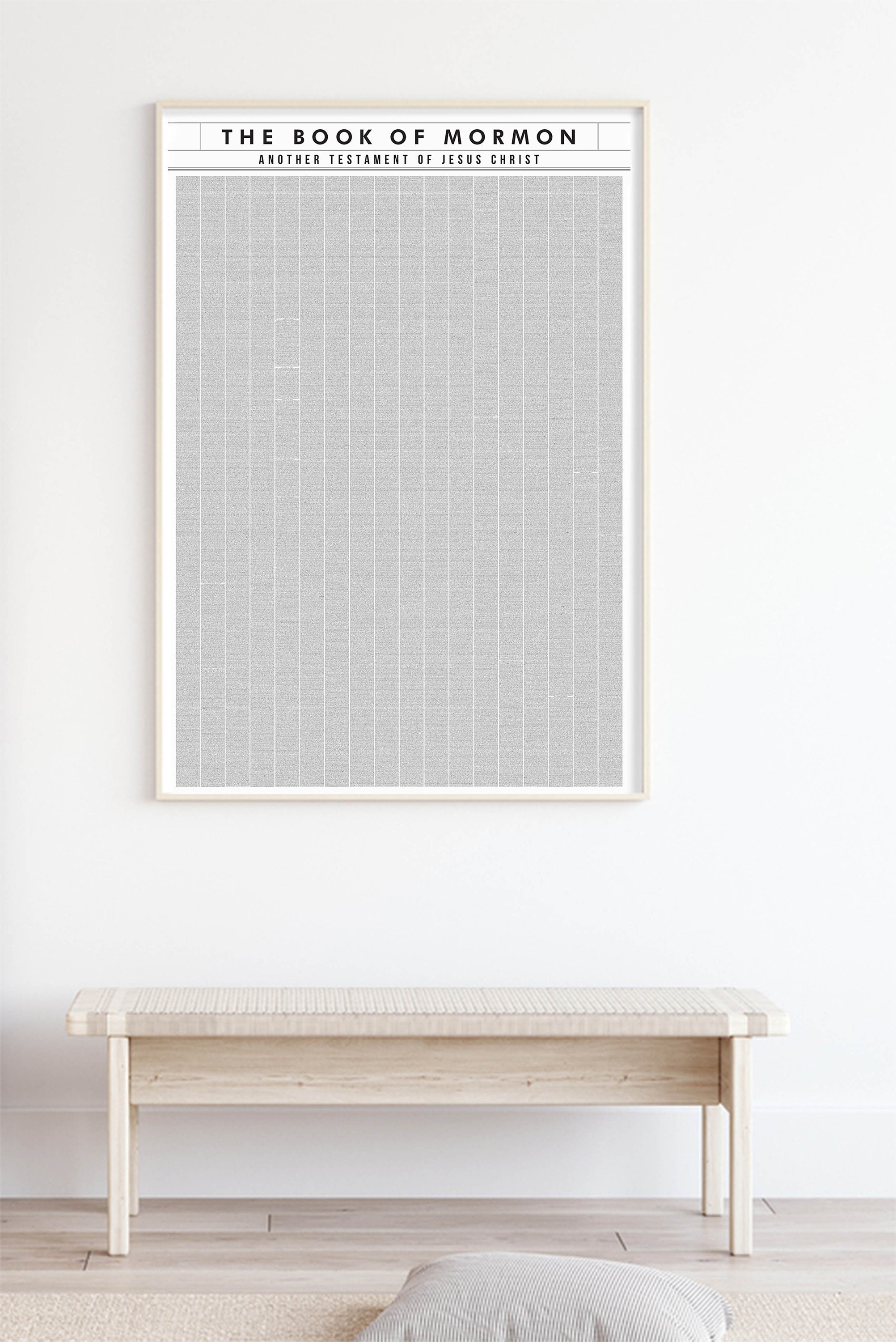 The Book of Mormon Text as Art Poster Full Book on the Wall - Etsy