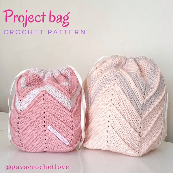 Crochet Project Bag - Etsy