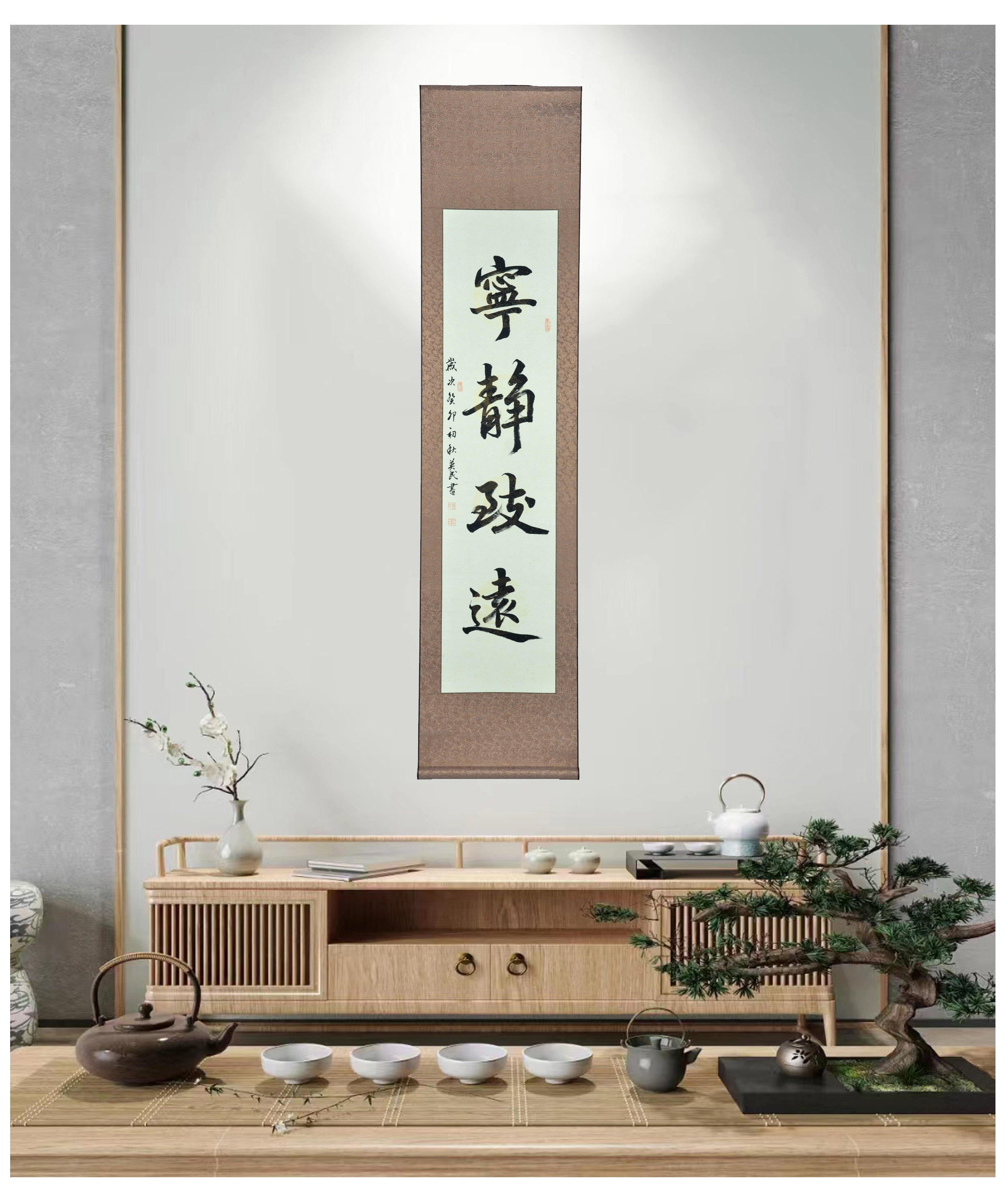 Chinese Calligraphy,long Scroll Hangings,home Decor,wall Art,artwork ...