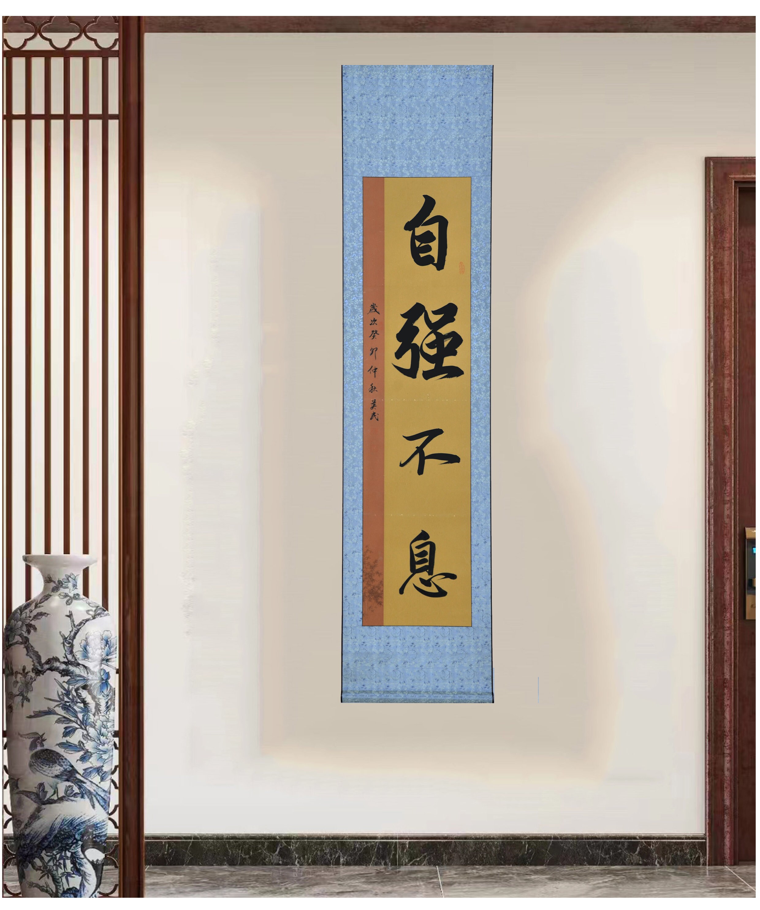 Chinese Calligraphy,long Scroll Hangings,home Decor,wall Art,artwork ...