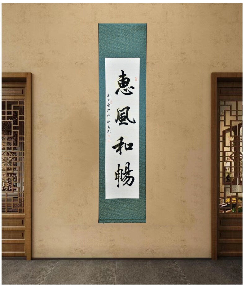 Chinese Calligraphy,long Scroll Hangings,home Decor,wall Art,artwork ...
