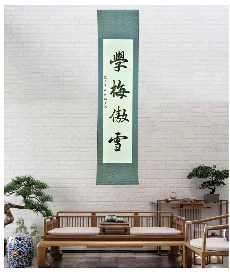 Chinese Calligraphy,long Scroll Hangings,home Decor,wall Art,artwork ...