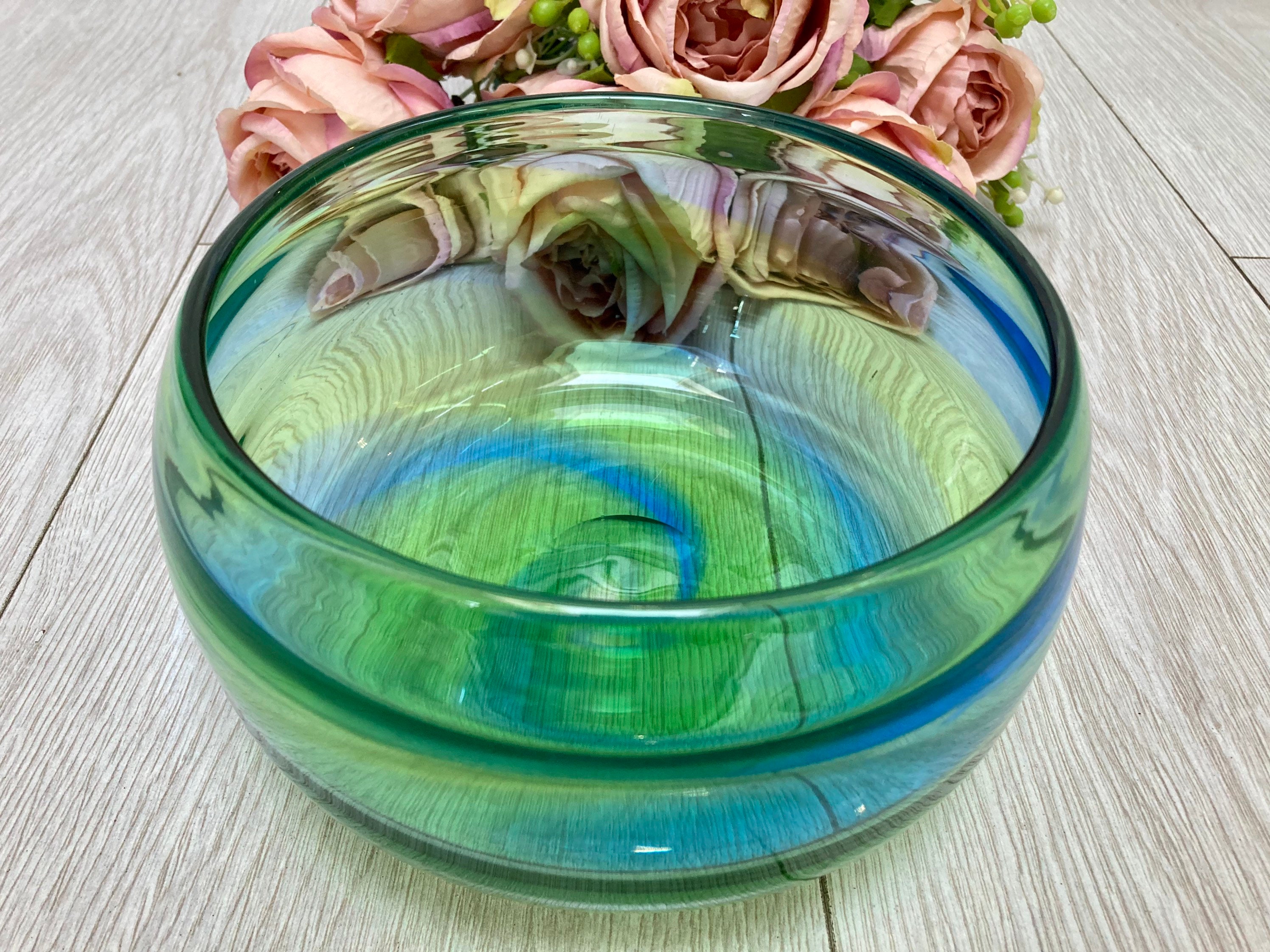Stevens and Williams Rainbow Art Glass Bowl Dish Ornament | Etsy