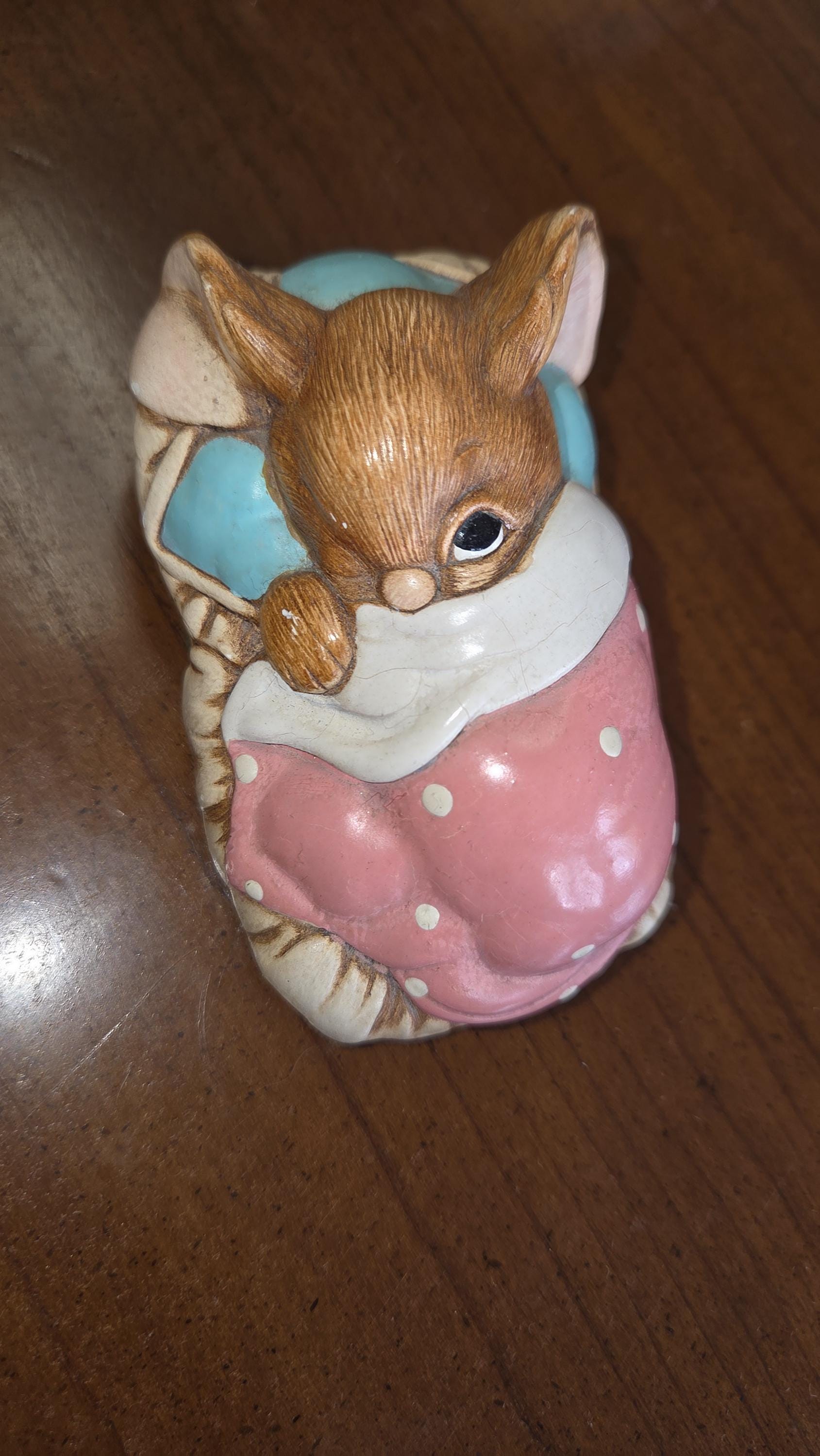 Lot of 6 Vintage Pendelfin Rabbits Hand Painted Stone Craft, Rare ...