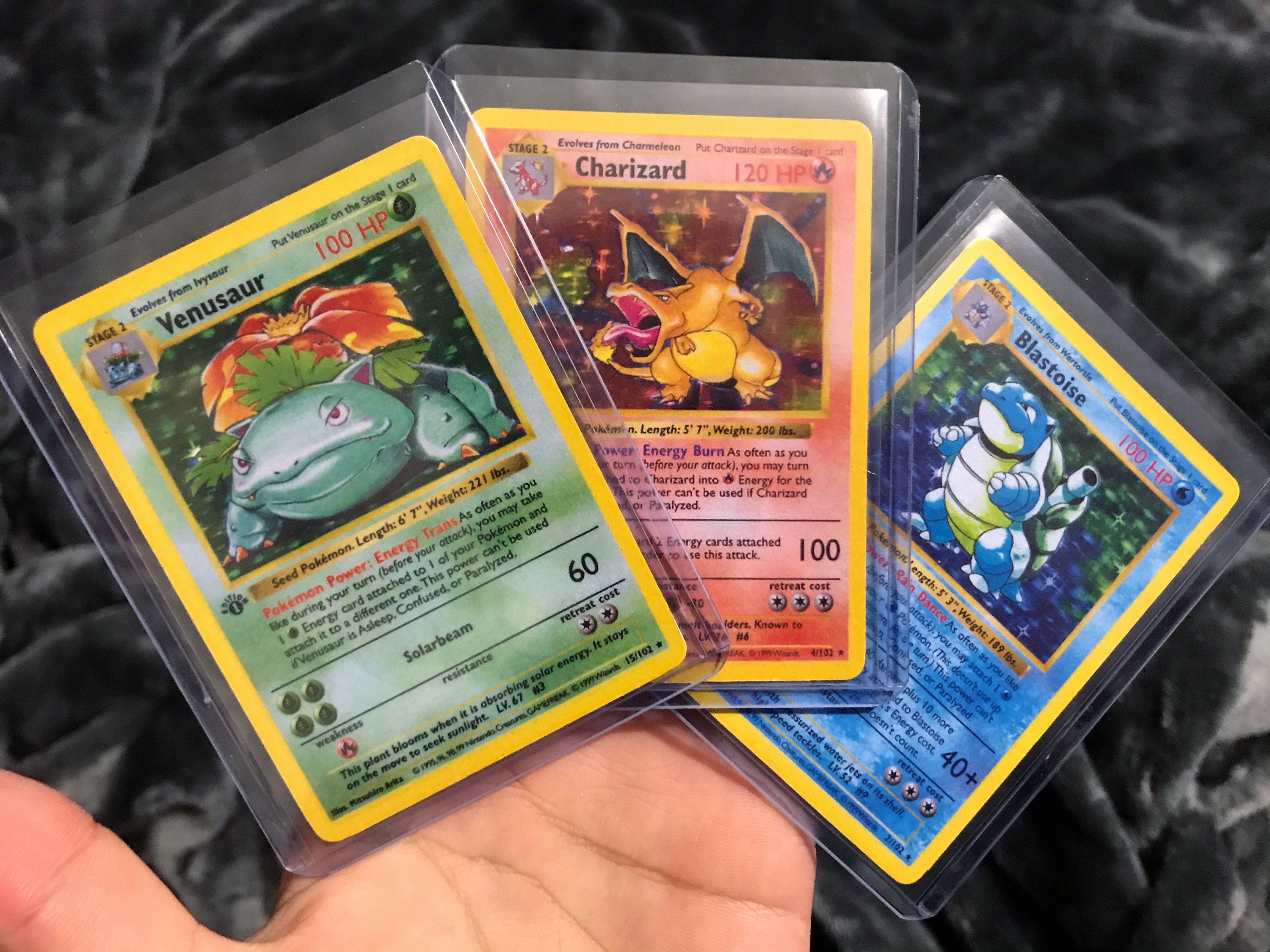 Charizard Blastoise Venusaur Cards