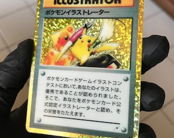 Pikachu Illustrator Proxy Card - Etsy
