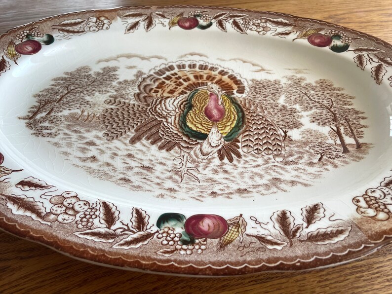 Vintage Japanese Ironstone Transfer Ware Turkey Platter - Etsy