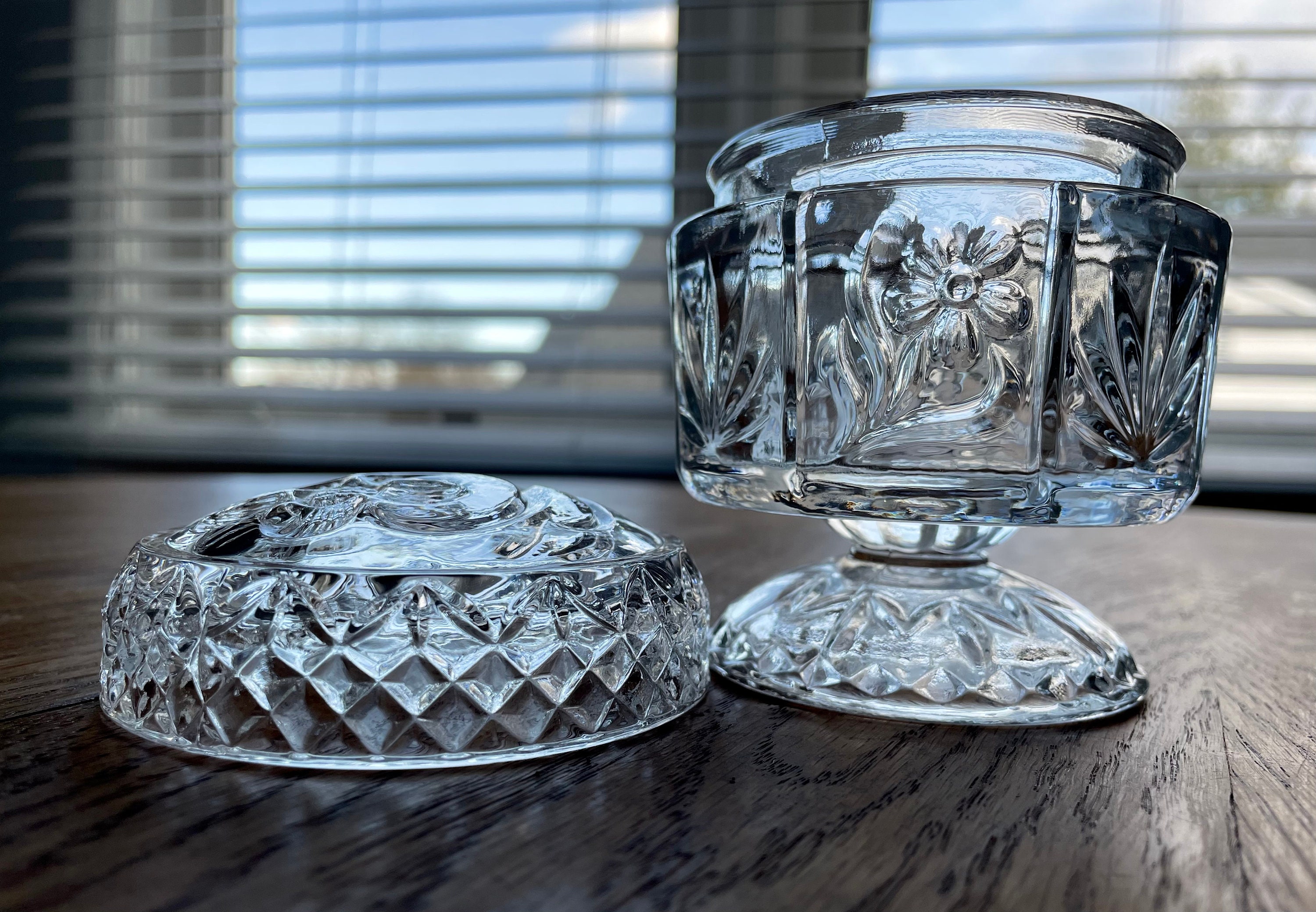 Vintage Clear Glass Avon Candy Dish - Etsy