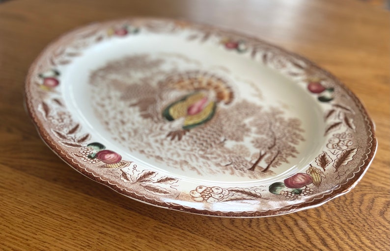 Vintage Japanese Ironstone Transfer Ware Turkey Platter - Etsy
