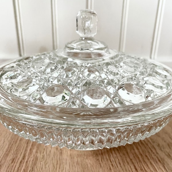 Antique Glass Candy Container - Etsy