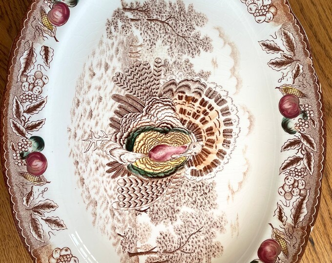 Vintage Japanese Ironstone Transfer Ware Turkey Platter - Etsy
