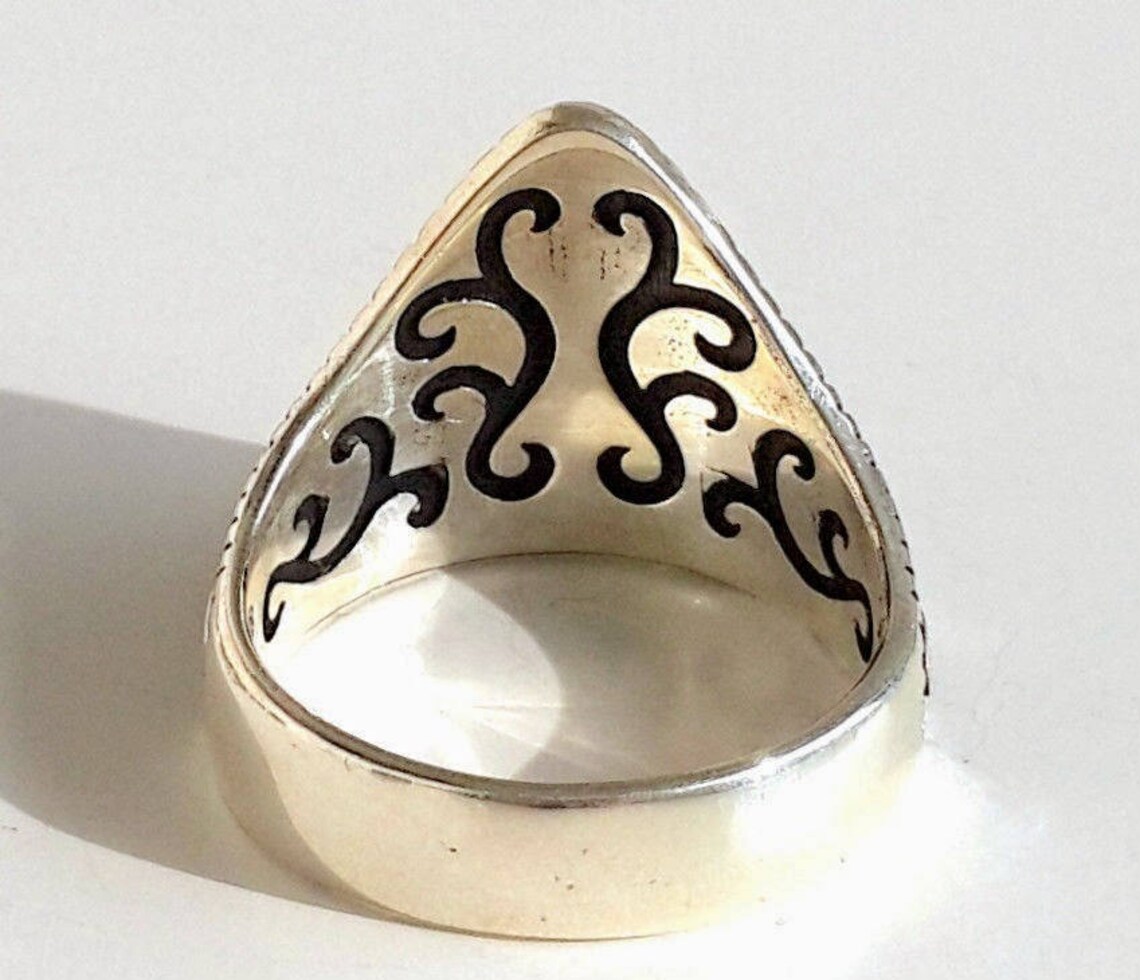 925 Sterling Silver Men's Totally Handmade Archer Ring - Etsy