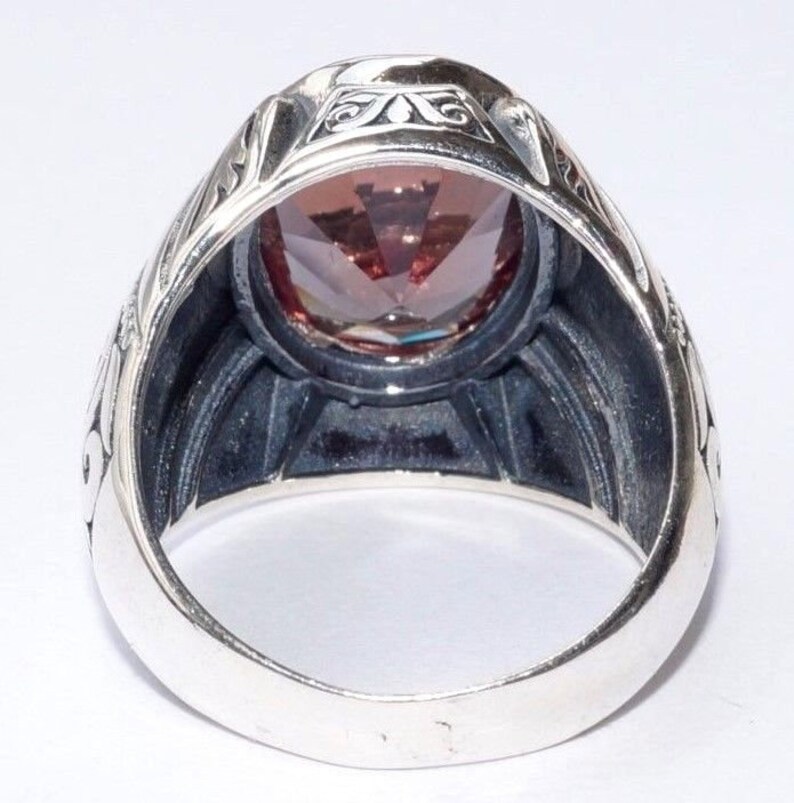 925 Sterling Silver Men's Ring With Totally Handmade Real - Etsy