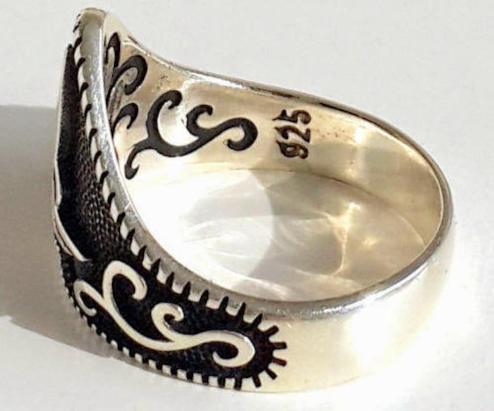925 Sterling Silver Men's Totally Handmade Archer Ring - Etsy