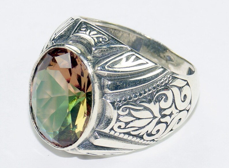 925 Sterling Silver Men's Ring With Totally Handmade Real - Etsy