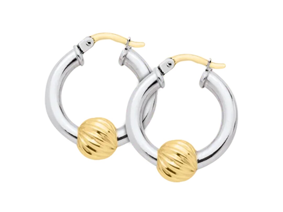 Authentic Cape Cod Hoop Earrings Made by Lestage - Sterling Silver With ...