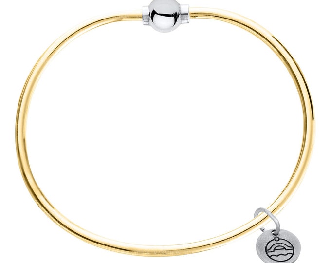 Authentic Cape Cod Bracelet Made by Lestage - Sterling Silver W/ 14k ...