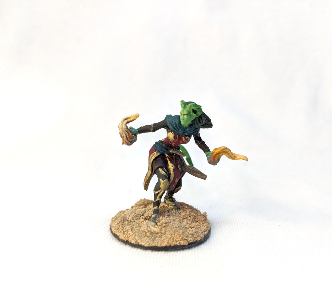 Tiefling Spellcaster Hand-painted Miniature for Tabletop Games - Etsy
