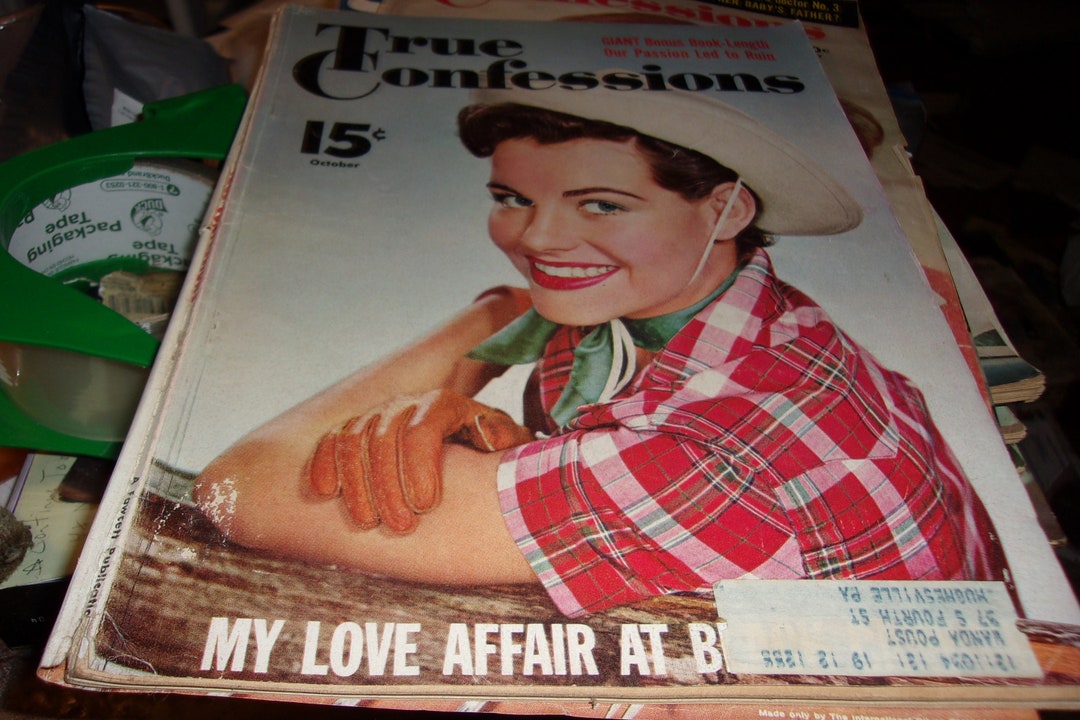 Vintage "true Confessions" Magazine Volume 63 #399 From October 1955 - Etsy