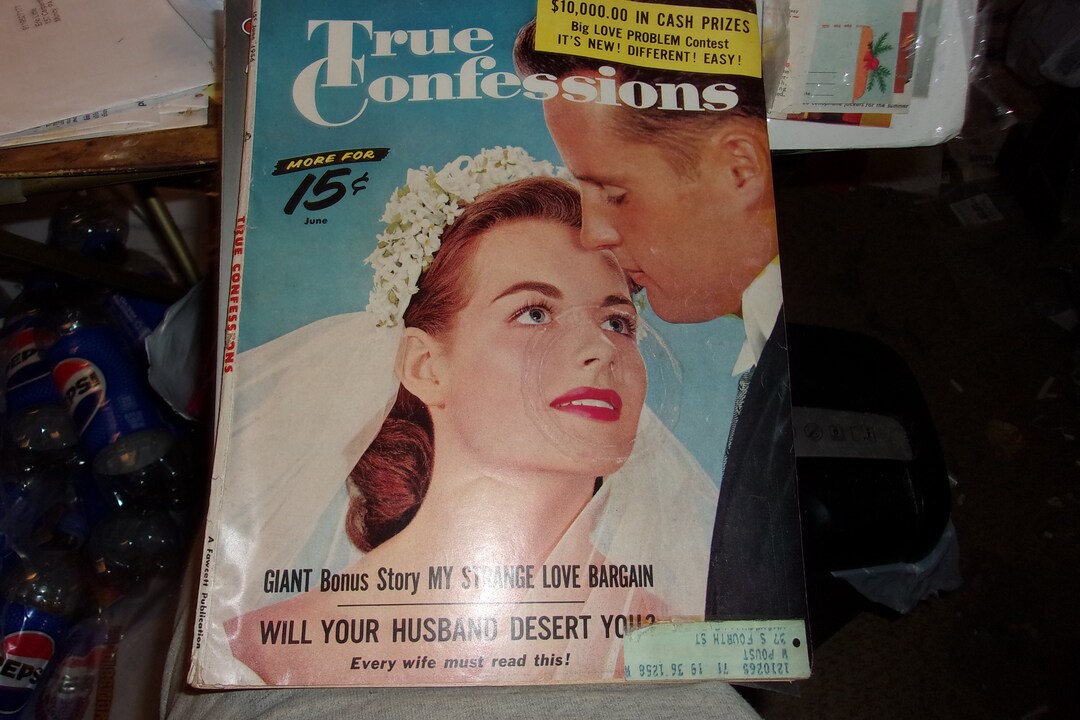 Vintage "true Confessions" Magazine Vol. 64 #407 From June 1956 - Etsy