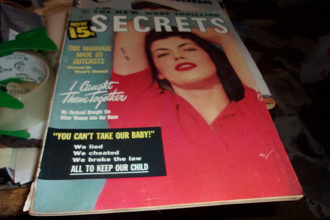 Vintage "secrets" Magazine - September 1957 - Etsy