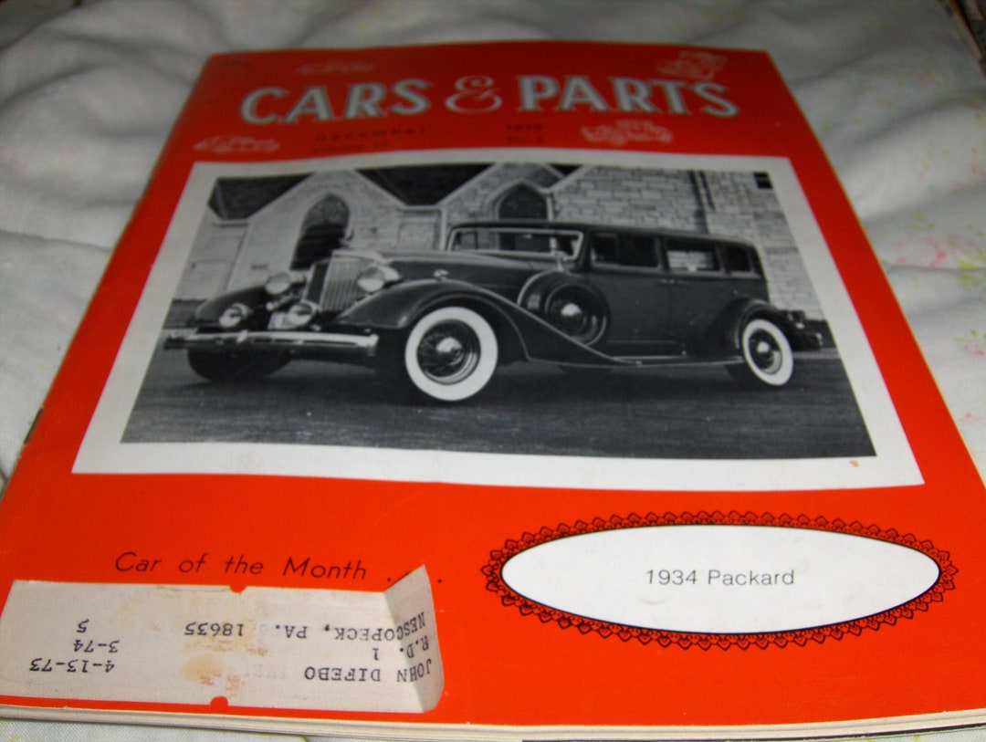 Vintage Cars & Parts Magazine - December 1973 - Etsy