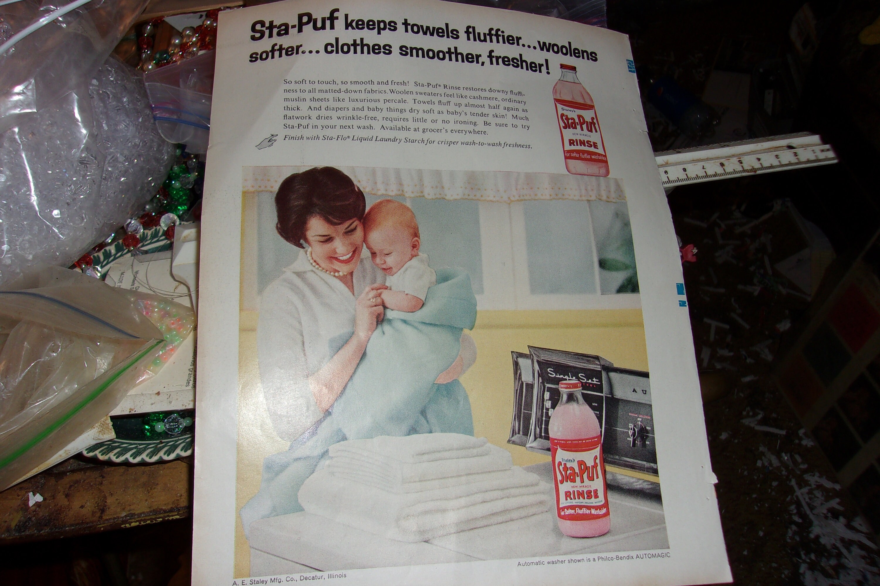 Double-sided Full Page Magazine Advertisement for Sta-puf - Etsy
