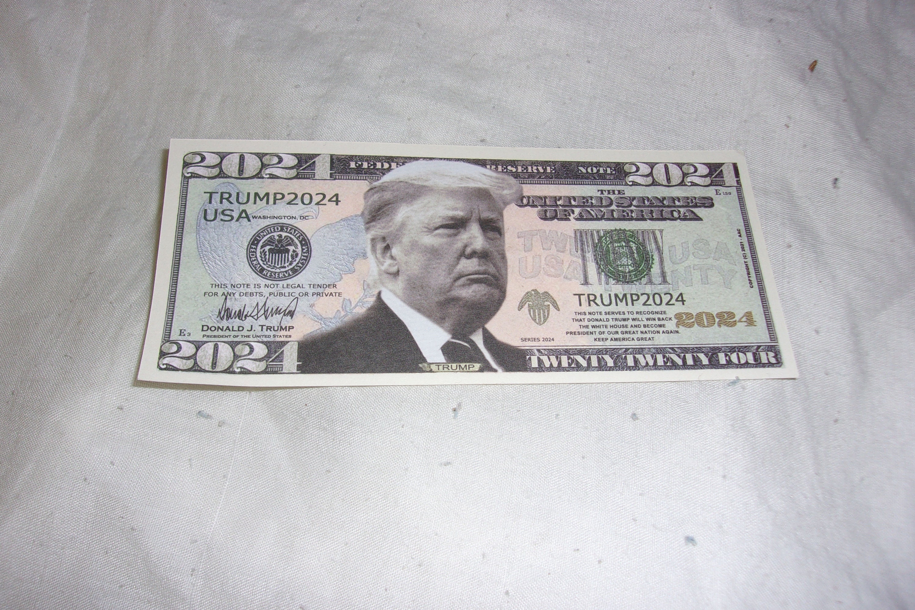 Trump 20 Dollar Bill for the 2024 Election - Etsy