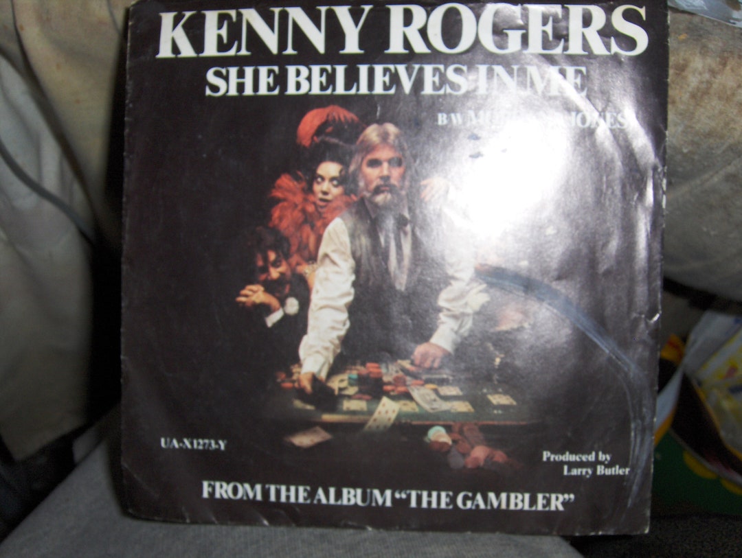 Kenny Rogers - "She Believes In Me" / "Morgana Jones" PICTURE SLEEVE ...