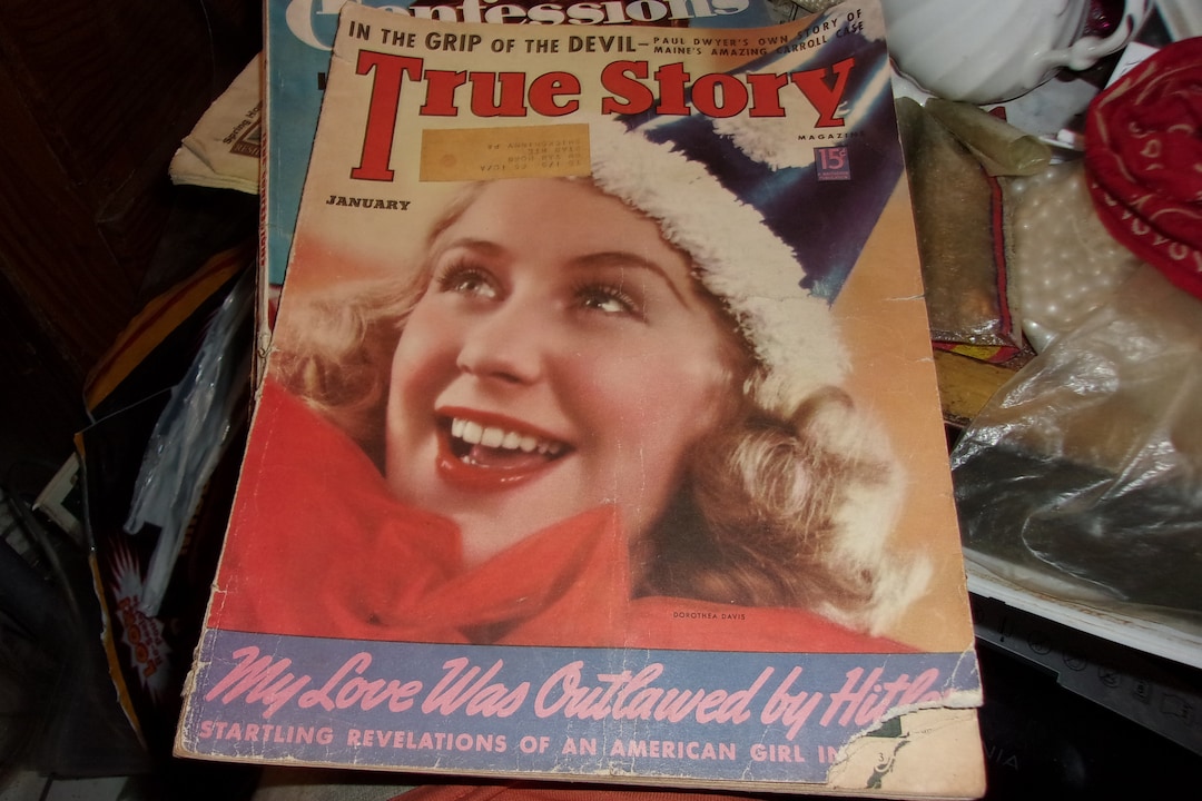 Vintage true Story Magazine Vol. 39 No. 6 From January 1939 - Etsy