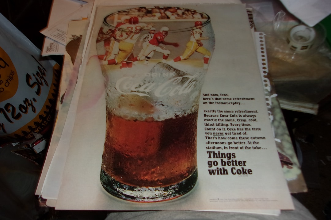 Vintage Coca Cola Advertisement With Football Things 1968 - Etsy