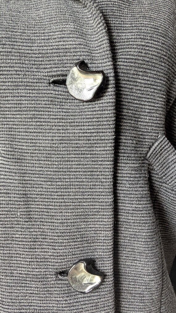 1950s 1960s David Crystal Fashions Vintage Dark Grey … - Gem