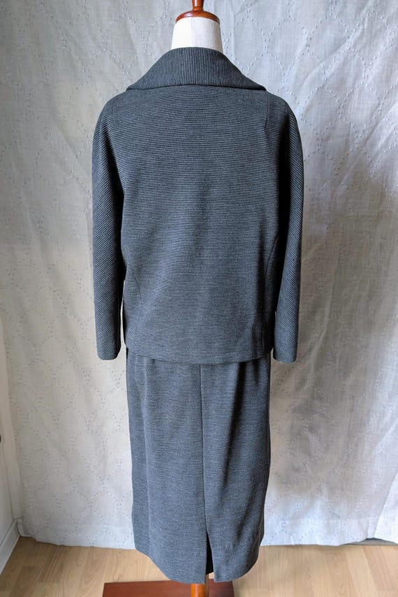 1950s 1960s David Crystal Fashions Vintage Dark Grey … - Gem