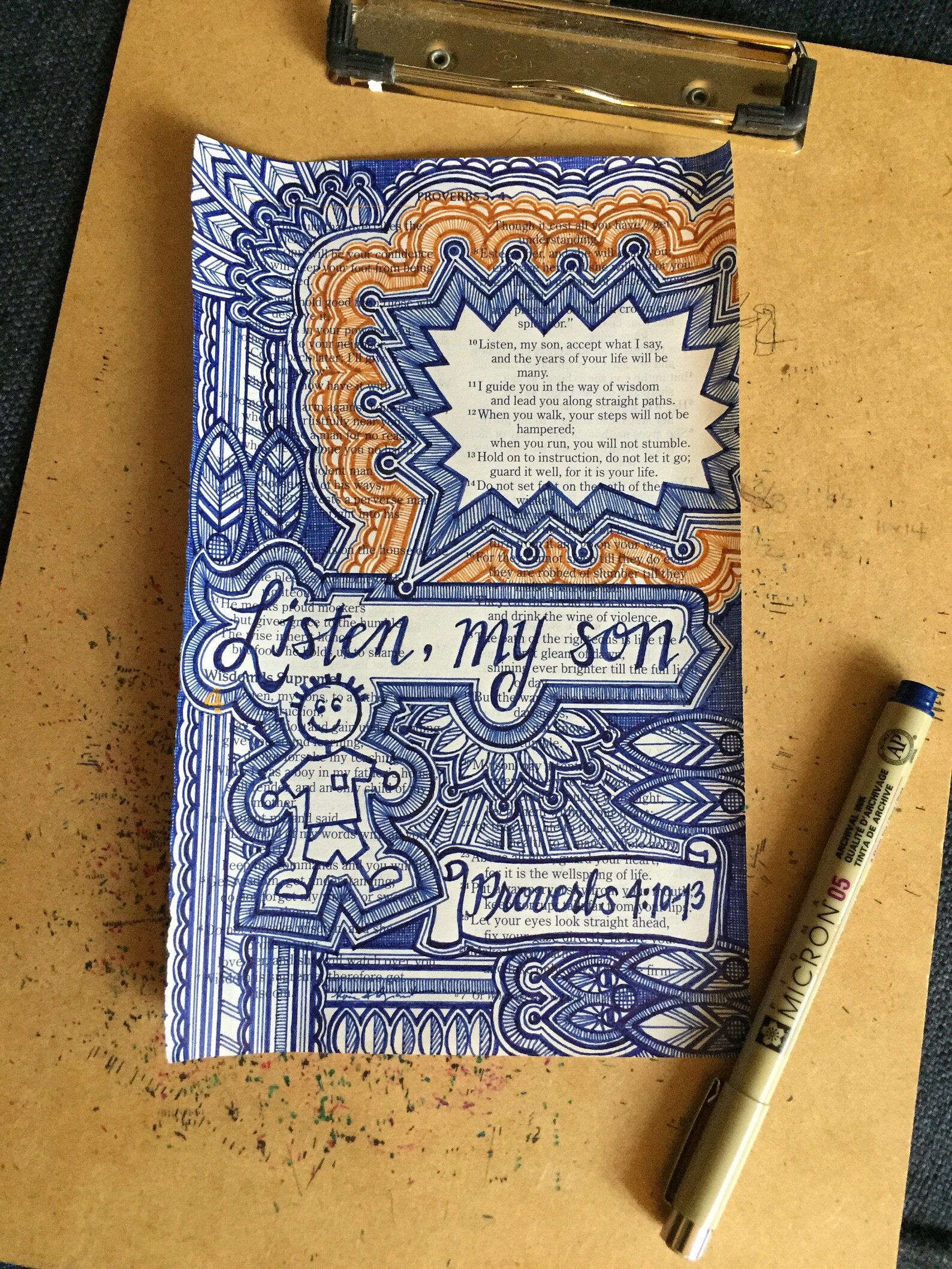 Custom Order Bible Art - FULL PAGE - Etsy