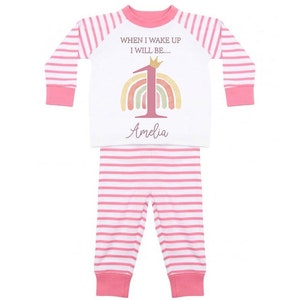 Girls personalised birthday pjs birthday pyjamas 1st | Etsy