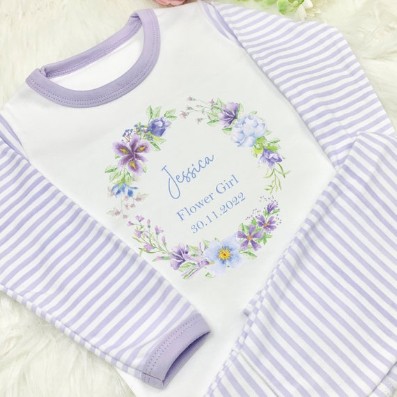 Flower Girl Pjs / Pyjamas / Wedding Morning / Young Bridesmaid - Etsy UK